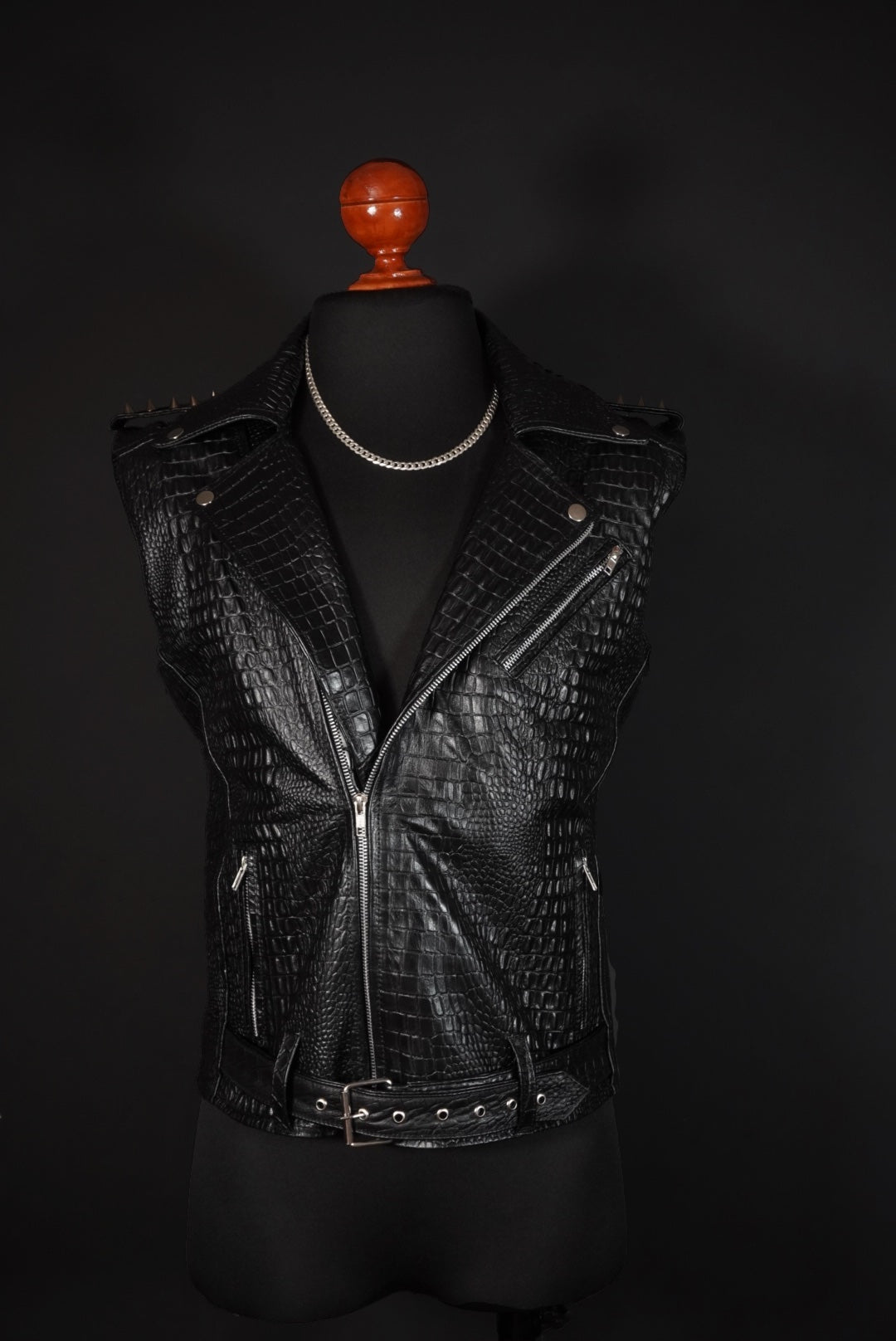Biker no.1 vest coco black – VAL DE GRACE